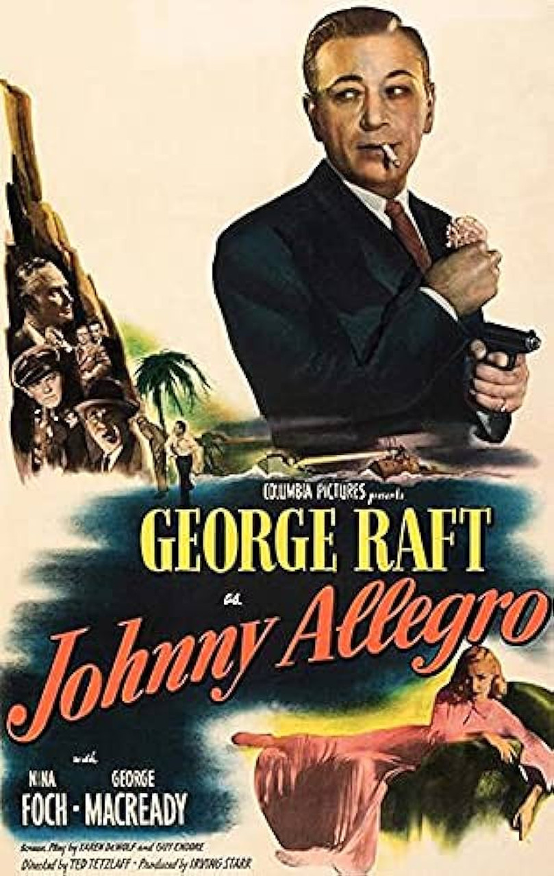 Johnny Allegro (1949) - George Raft Colorized