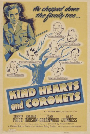 Kind Hearts And Coronets (1949) - Alec Guinness Colorized