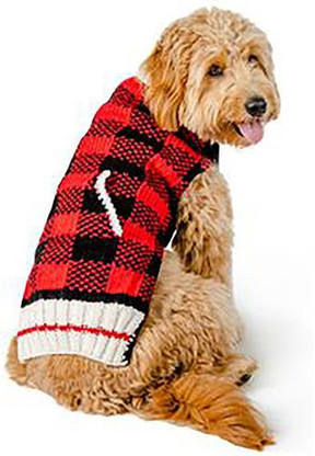 Buffalo Plaid Wool Sweater - The New York Dog Shop