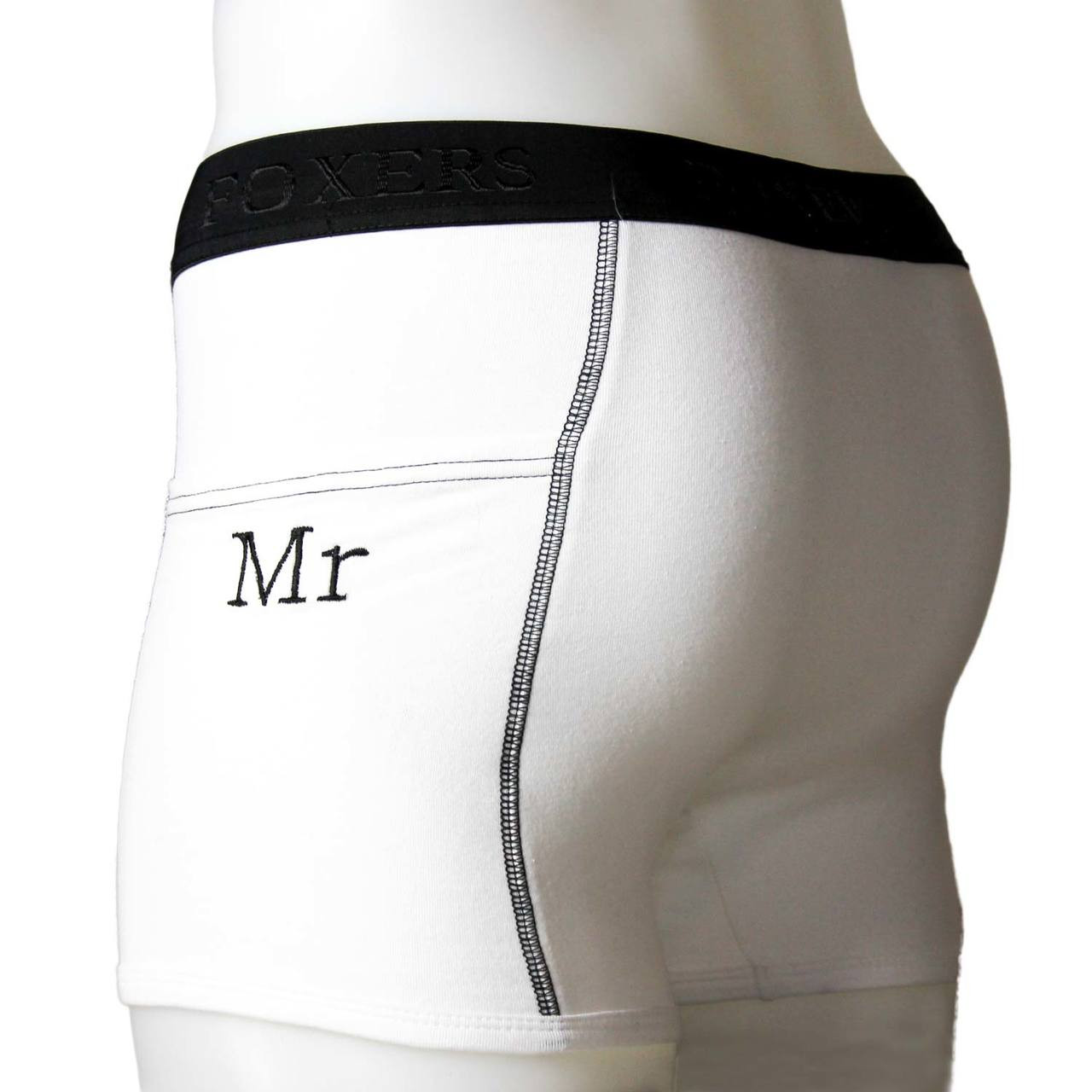 Grooms Tuxedo Boxer Brief with Pockets | FOXERS Bridal