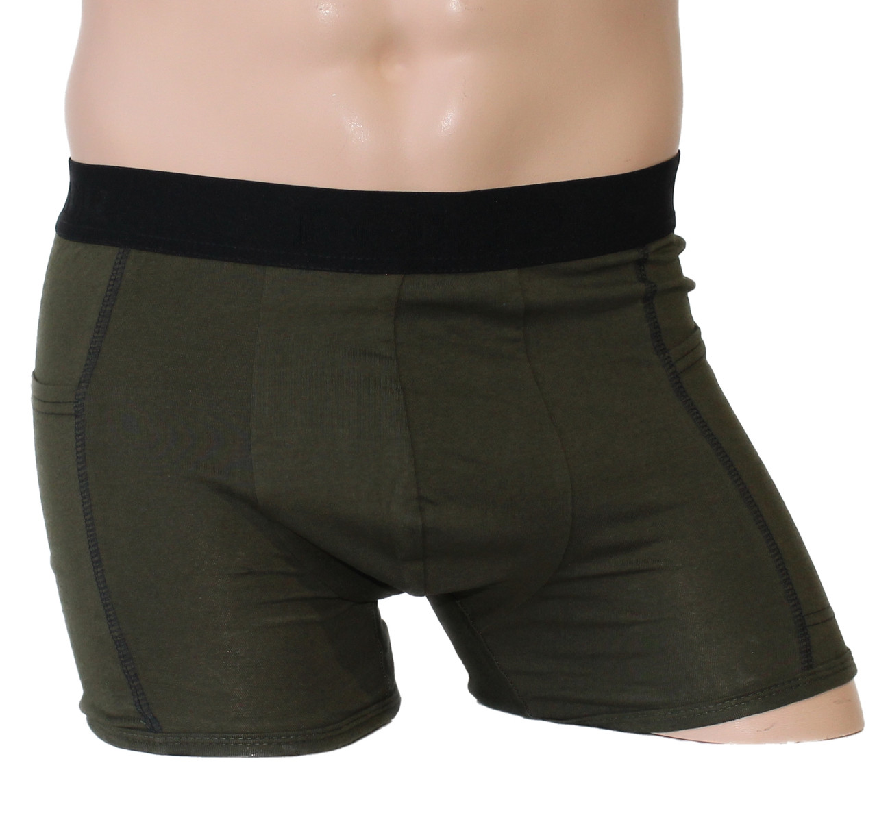 Olive Men's Boxer briefs with pockets