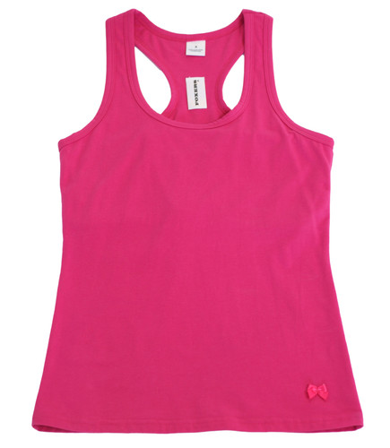 Womens Black Racerback Tank Top With Shelf Bra Foxers
