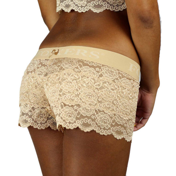 Nude Lace Womens Boxers With Flat Waistband