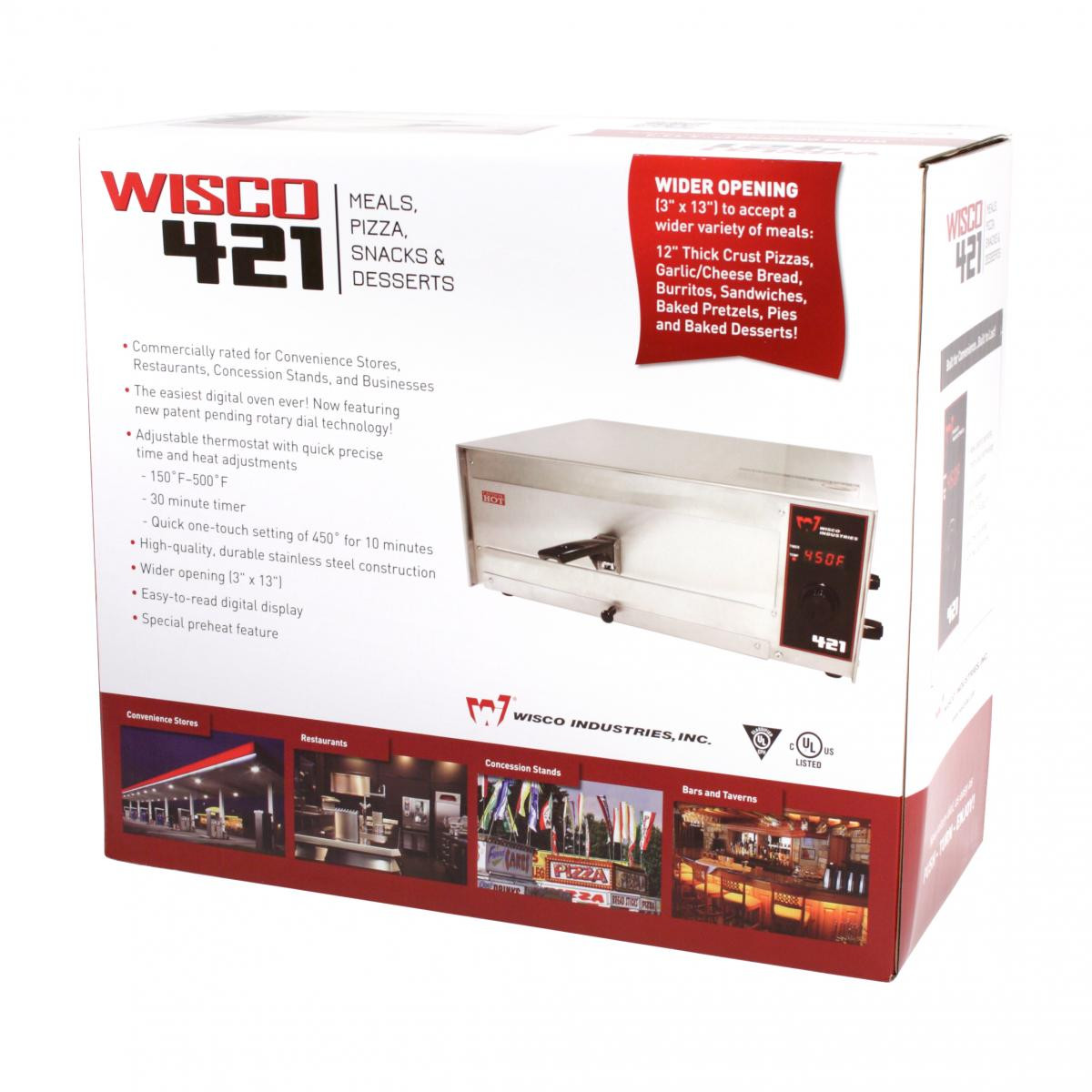 Wisco 421 Deluxe Multi-Purpose Pizza Oven - FOODPROS