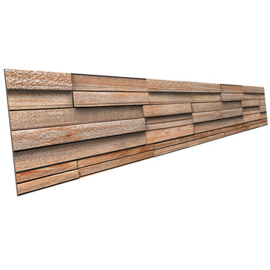 ImageTrak 5"H Modern Wood Texture Insert Strip - FOODPROS