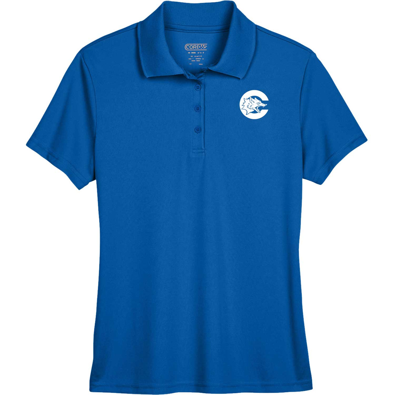 EMI Women’s Origin Performance Piqué Polo - Royal (Staff) | SchoolWear.ca