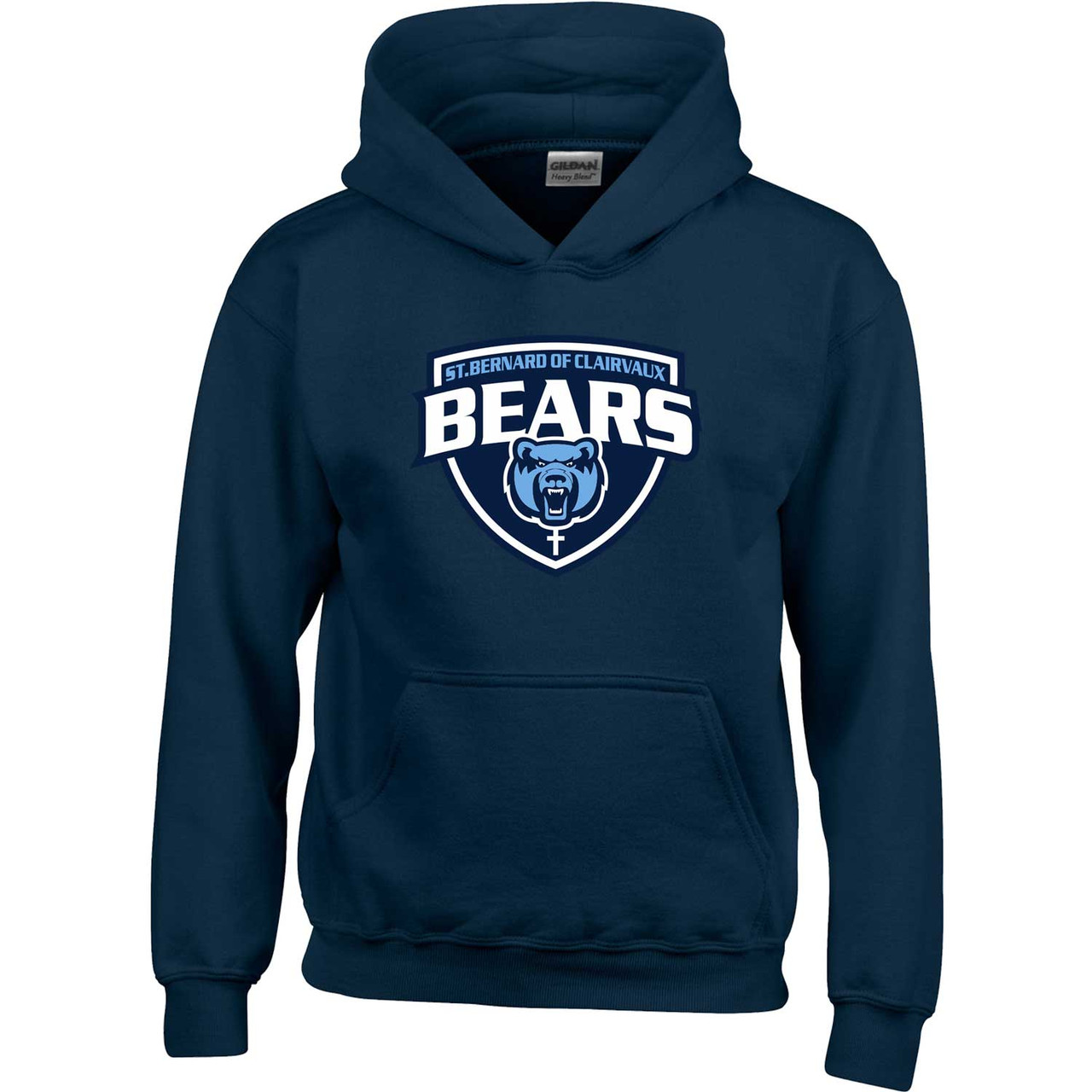 BCL Youth Pullover Hoodie (Design 1) - Navy | SchoolWear.ca