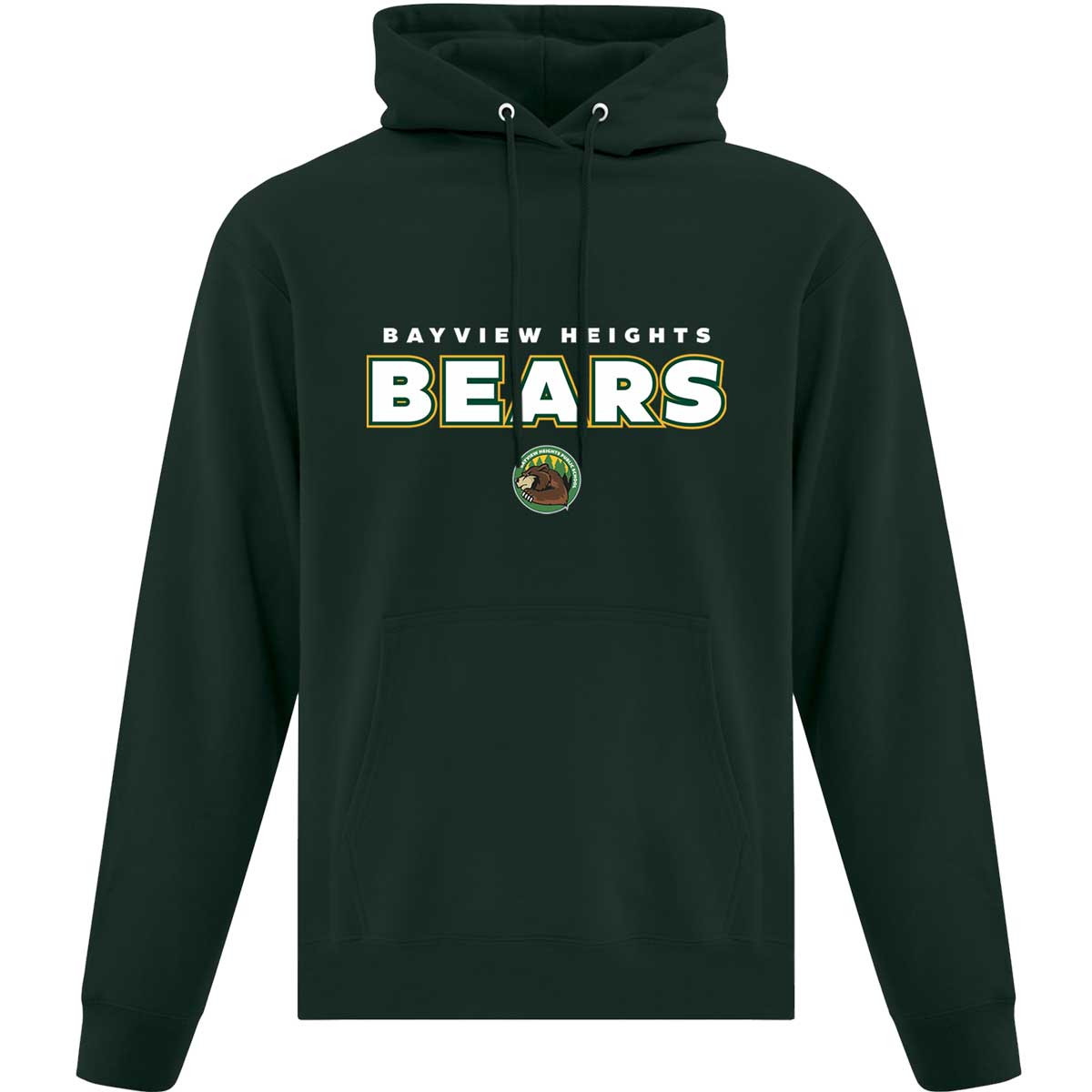 BVH Everyday Fleece Adult Hoodie - Dark Green