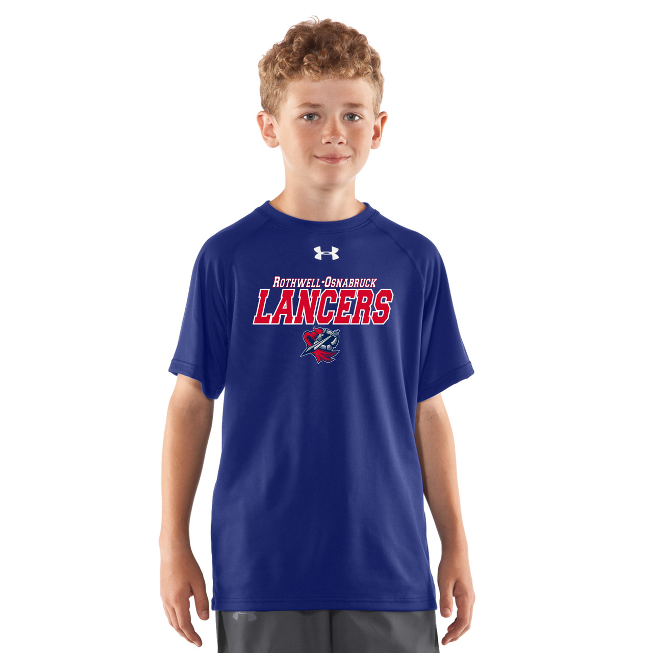 ROD Under Armour Youth Short Sleeve Locker Tee - Royal | SchoolWear.ca