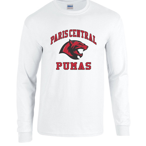 PCS Adult Heavy Cotton Long Sleeve T-Shirt - White (Student ...