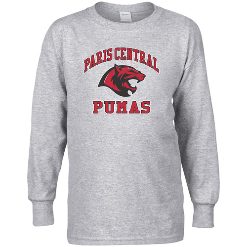 PCS Youth Heavy Cotton Long Sleeve T-Shirt - Sport Grey (Student ...