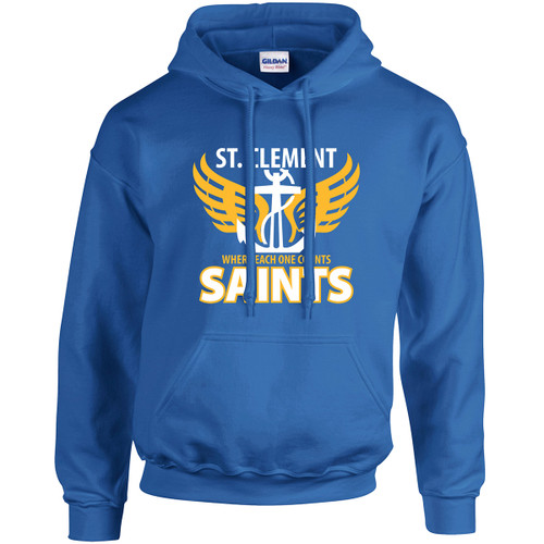 CLE Adult Heavy Blend Hooded Sweatshirt - Royal (Student) | SchoolWear.ca