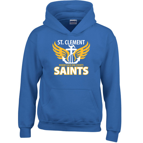 CLE Youth Heavy Blend Hooded Sweatshirt - Royal (Student) | SchoolWear.ca