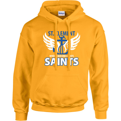 CLE Adult Heavy Blend Hooded Sweatshirt - Gold (Student) | SchoolWear.ca
