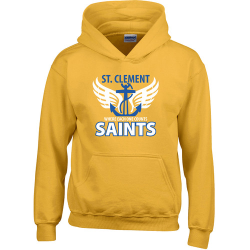 CLE Youth Heavy Blend Hooded Sweatshirt - Gold (Student) | SchoolWear.ca