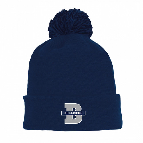 BEL Adult Acrylic Knit Team Toque - Navy (With B Logo)) | SchoolWear.ca