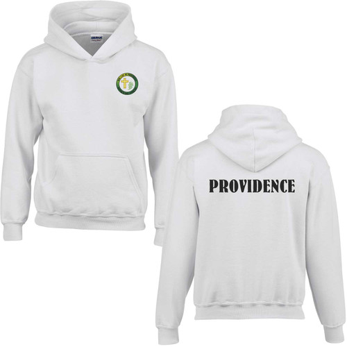 OLA Youth Heavy Blend 50/50 Hooded Student Sweatshirt - White ...
