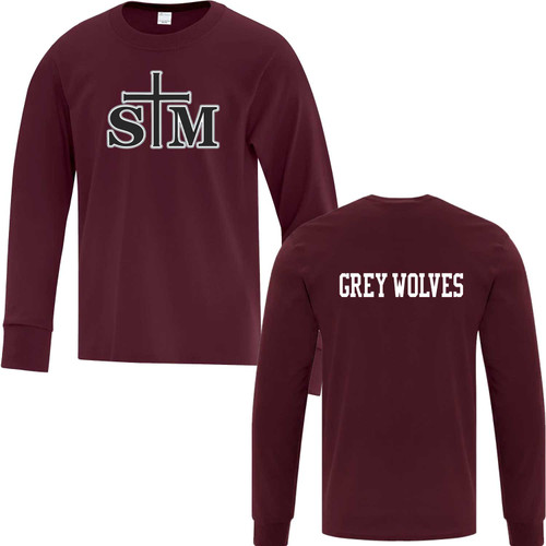 STT Youth Everyday Cotton Long Sleeve T-Shirt - Maroon (Student ...