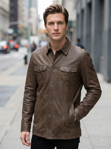 COLORADO COLLECTION BY AVALON 'BRIX' PERFORATED LEATHER JACKET AT ...