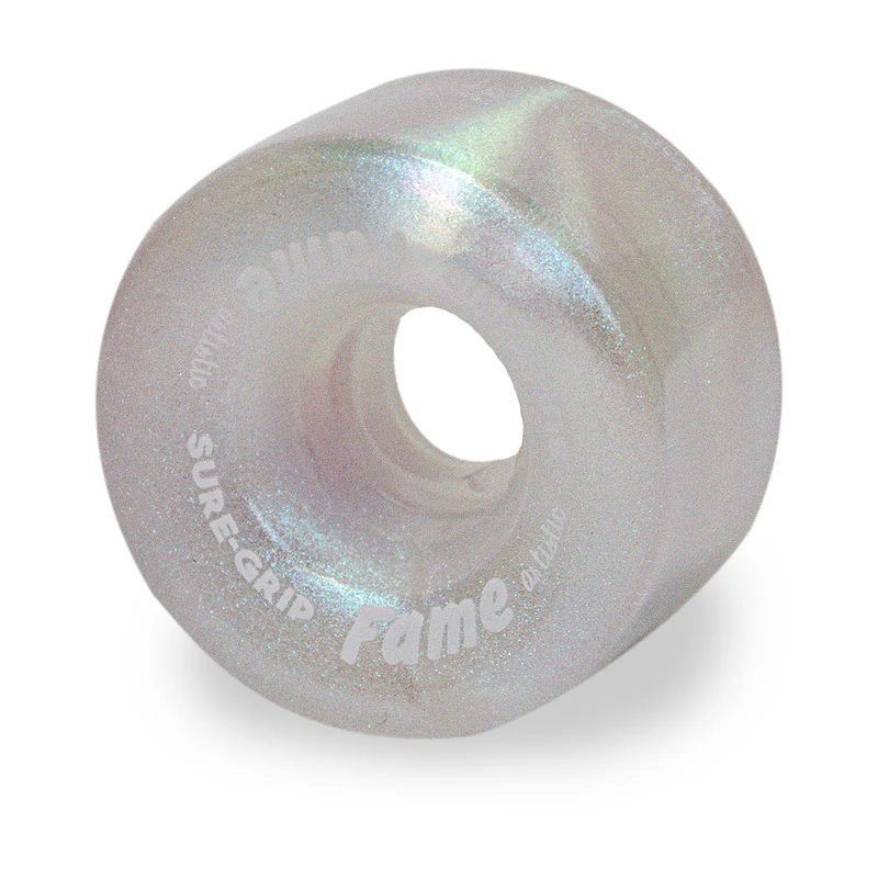 Sure-Grip Fame Iridescent Pearl Indoor Wheels (95A, 57mm, 8-Pack)
