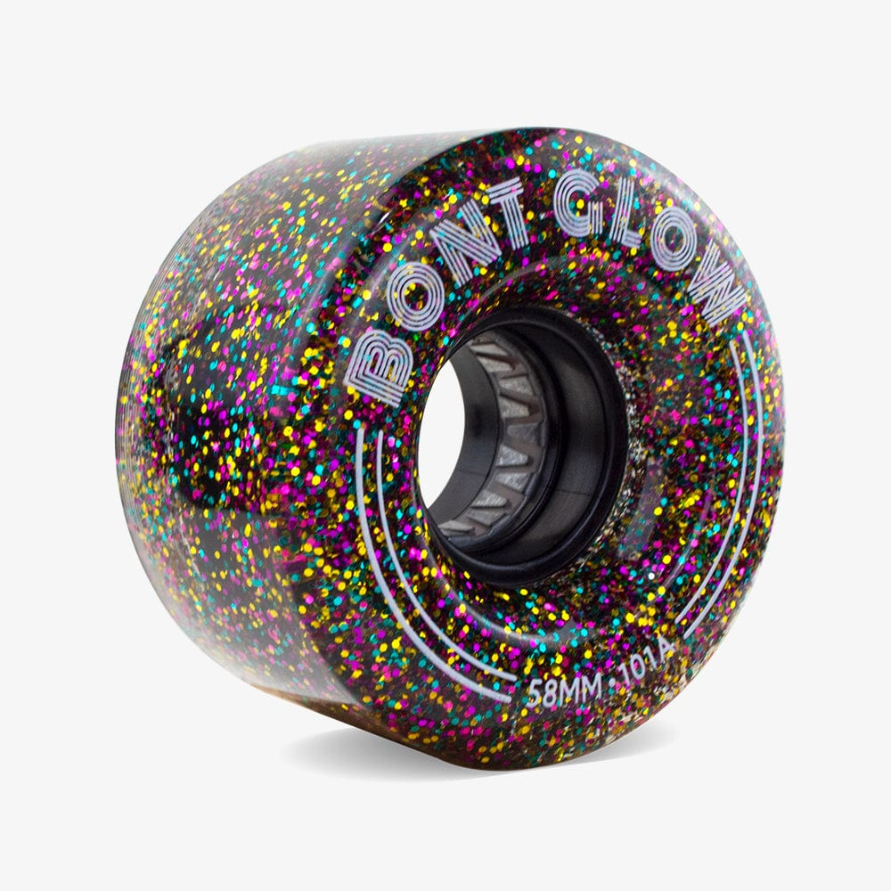 Bont GLOW Light Up LED Indoor Roller Skate Wheels (101A, 58mm, 8-Pack)