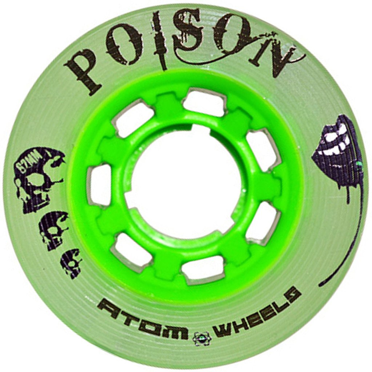 Atom Poison Hybrid Derby Wheels (84A, 62mm, 4-Pack)