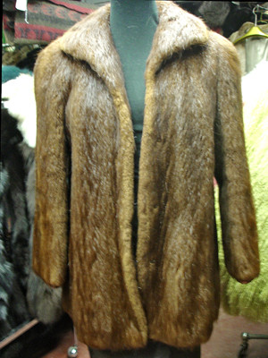 Vintage Nutria Full Skin Jacket - furoutlet