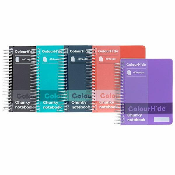 Colourhide Chunky Notebook 400page Assorted X CARTON of 5 : 1716599J ...