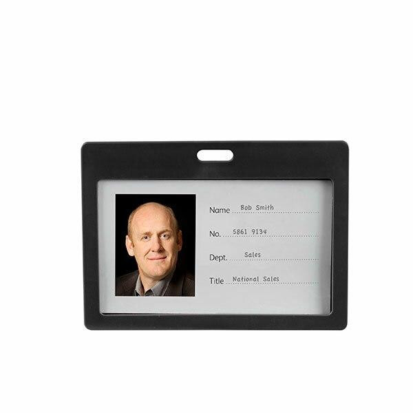 Rexel Id Coloured Plastic Card Holder L 6Pack Black : 9901102 | The ...