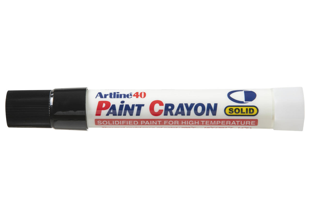 Artline 40 Permanent Paint Crayon Black BOX12 : 104001 | The Stationery ...