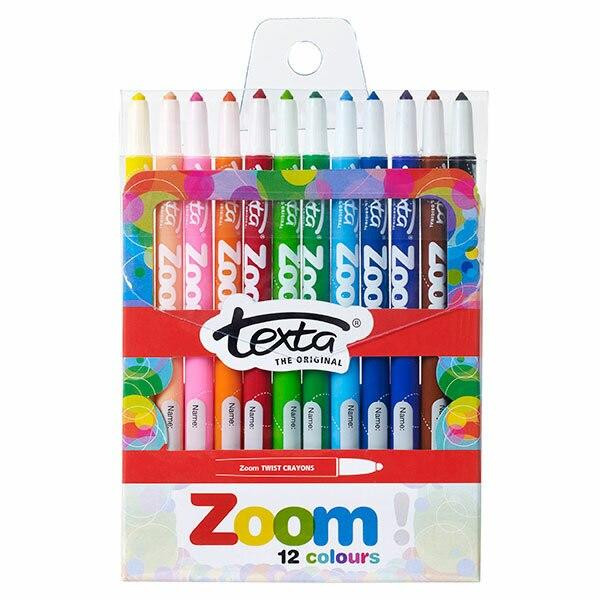 TEXTA Zoom Crayon Pack12 : 49875 | The Stationery Store