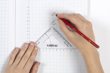 Celco Set Squares 45 Degrees BOX50 : 0102478 | The Stationery Store