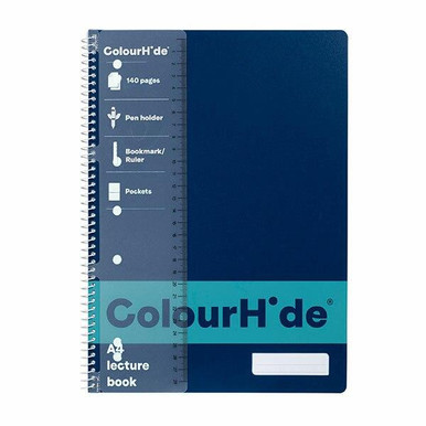 Colourhide Lecture Book A4 140page Navy X CARTON of 10 : 1719527J | The ...
