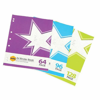 Marbig Star Binder Book A4 128page X CARTON of 10 : 18503 | The ...
