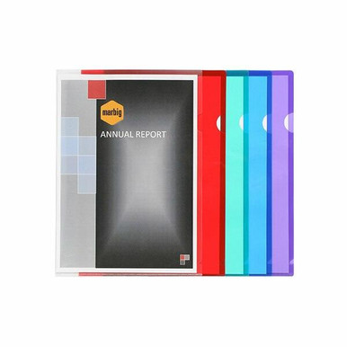 Marbig Letter File A4 Ultra Clear X CARTON of 100 : 2004312 | The ...