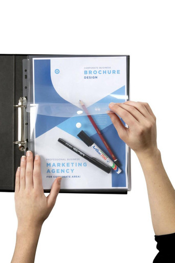 Marbig Binder Wallet A4 Top Open Clear X CARTON of 12 : 2025812 | The ...