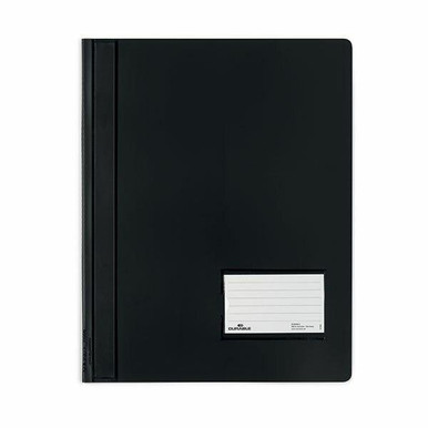 DURABLE Premium Flat File A4 Extra Wide Transluscent Black : 268001 ...