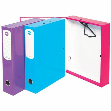 Marbig Box File Foolscap Heavy Duty Blue X CARTON of 4 : 8008801A | The ...
