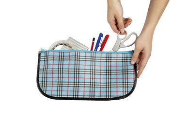 Marbig Pencil Case Tartan X CARTON of 12 : 974411 | The Stationery Store