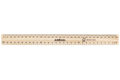 Celco Wooden Ruler 30cm Fsc X CARTON of 25 : 51356 | The Stationery Store