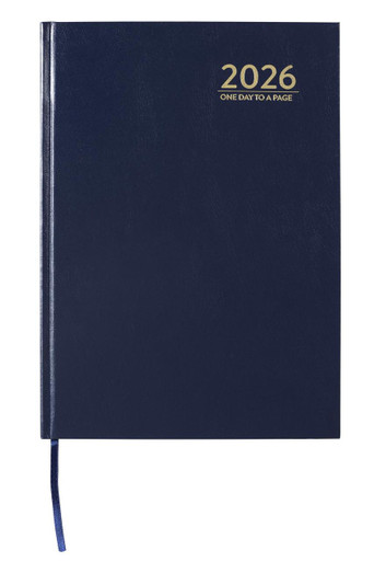 CUMBERLAND 2026 Casebound Diary A4 Day To A Page Blue X CARTON of 5 ...