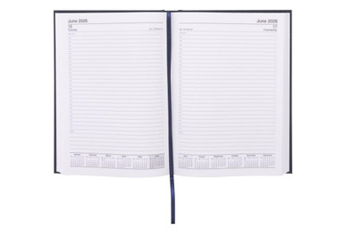 CUMBERLAND 2026 Casebound Diary A5 Day To A Page Blue X CARTON of 5 ...