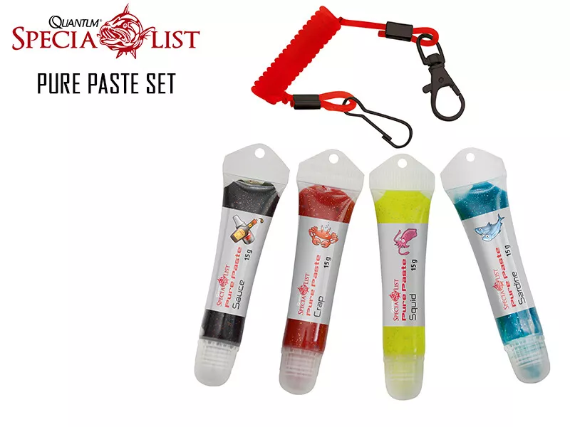 Quantum Pure Paste Set (4 x 15g Tubes) Flavour Any Lure.