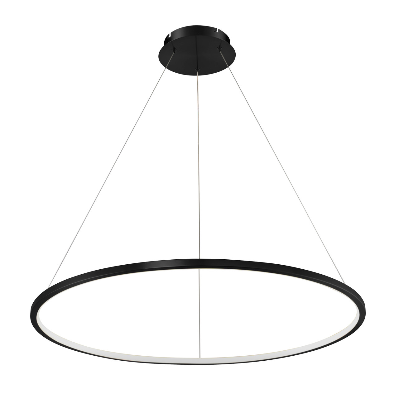 Black Ring Core LED Pendant Light - Zest Lighting