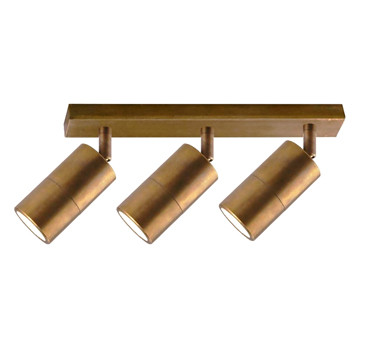 Marrawah Aged Brass Adjustable Outdoor Spotlight - Zest Lighting