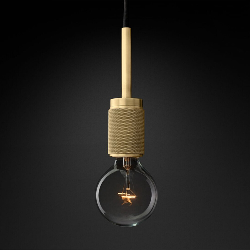 Antique Exposed Bulb Pendant Light Light Vintage Industrial Silver