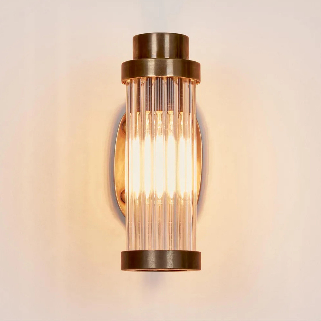 Dara Antique Brass Wall Light - Zest Lighting