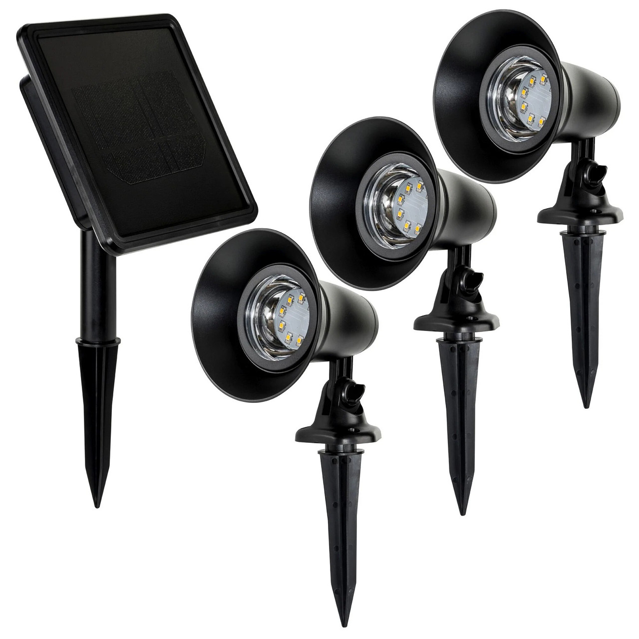 Eleanor Garden Spot Light Set with Remote Solar Panel - Zest Lighting