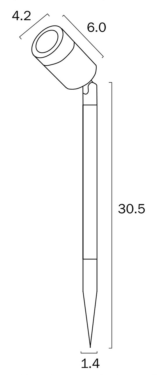 Lucio 5W Black Spike Spot Light - Zest Lighting