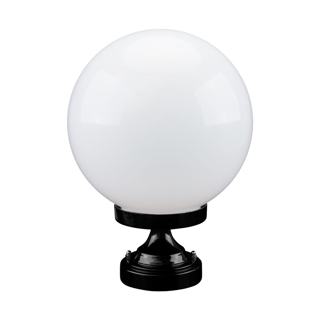 Siena Black Short Sphere Pillar Light